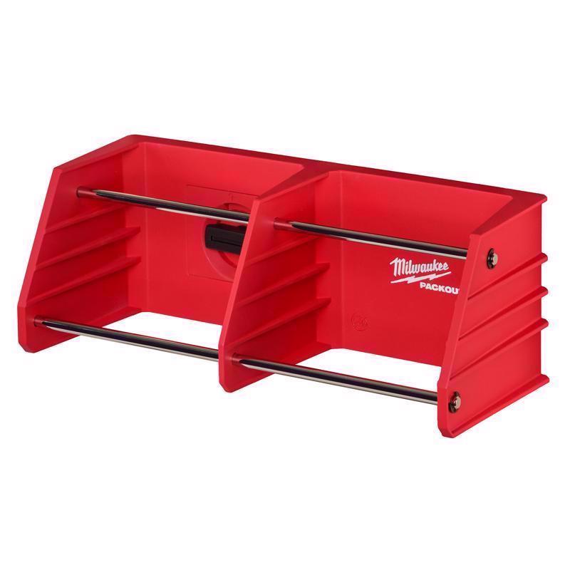 Milwaukee PACKOUT SHOP STORAGE Garage Organizer Tool Rack Black/Red ...