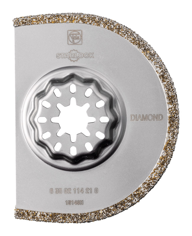 Fein Starlock 3 in. X 3 in. L Diamond Coated Grout Removal Blade 1 pk PETER S HARDWARE CENTER