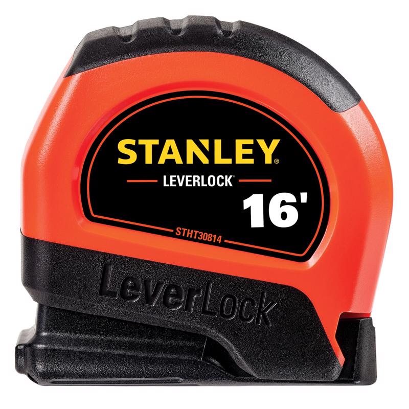 Stanley LeverLock 16 ft. L X 0.75 in. W Tape Measure 1 pk PETER S HARDWARE CENTER