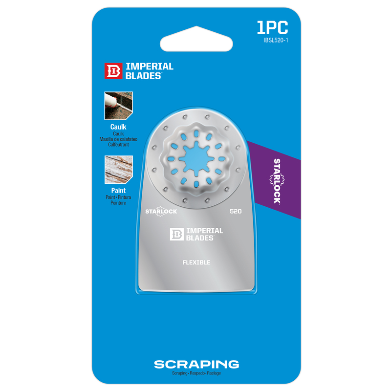 Imperial Blades Starlock 3 1 4 in. L High Carbon Steel Flexible Scraper Oscillating Saw Blade 1 pk PETER S HARDWARE CENTER