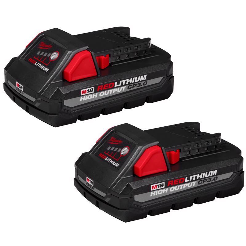 Milwaukee M18 RedLithium CP3.0 3 Ah Lithium-Ion High Output Battery ...