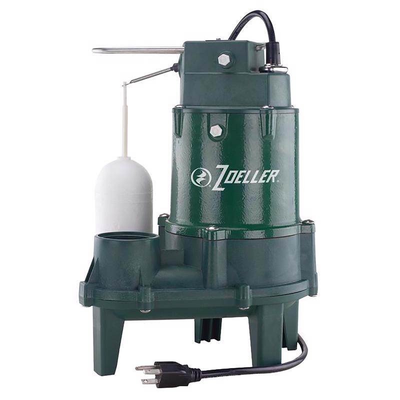 ZOELLER Zoeller 1/2 HP 6000 gph Cast Iron Vertical Float Switch ...
