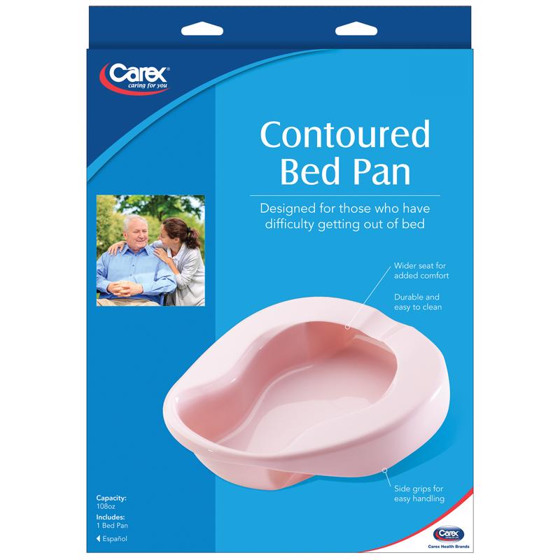 Carex Health Brands Pink Bedpan 108 oz 1 pk | Riley Building Supplies ...