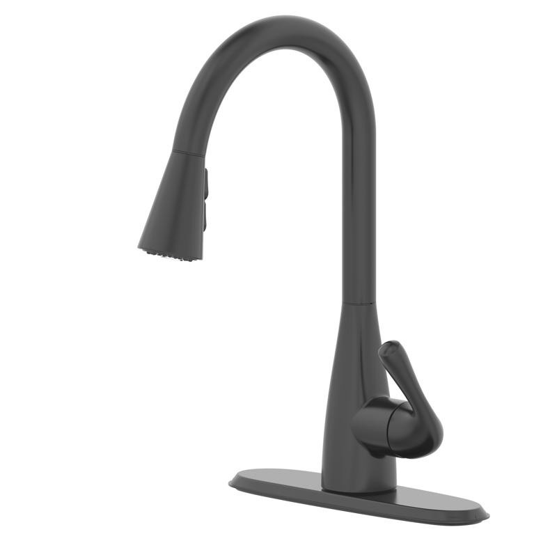 OAKBROOK COLLECTION Oakbrook Collection Vela One Handle Matte Black ...