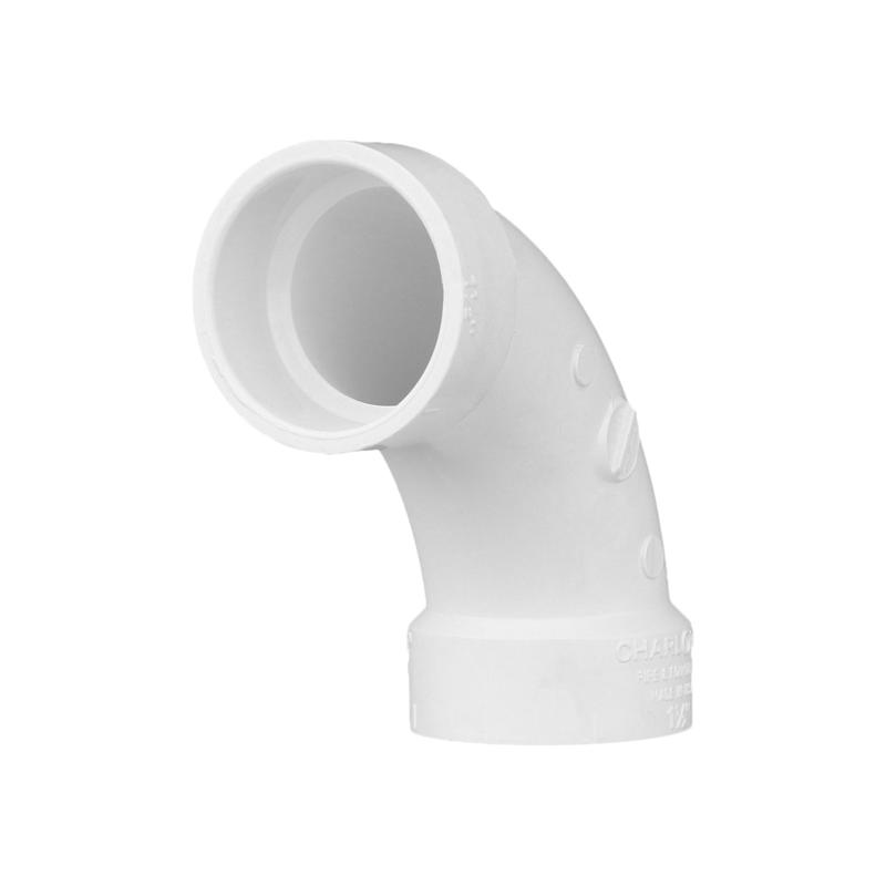 CHARLOTTE PIPE Charlotte Pipe Schedule 40 1-1/2 in. Hub X 1-1/2 in. D Hub PVC Elbow 1 pk | Ranch ...