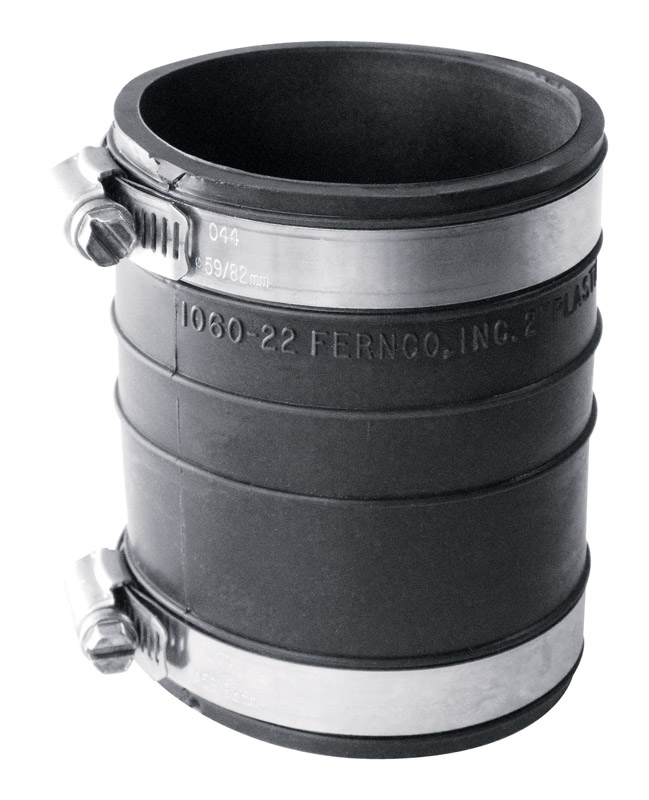 Fernco Schedule 40 2 in. Socket X 2 in. D Socket PVC Flexible Coupling ...