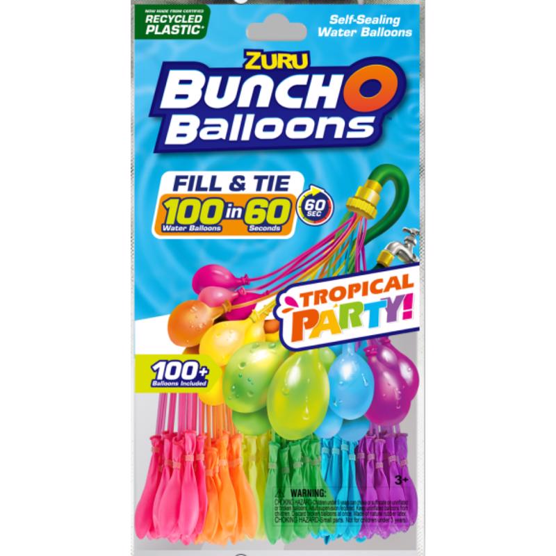 ZURU Zuru Bunch O Balloons Rapid Filling Water Balloons Plastic Rubber ...