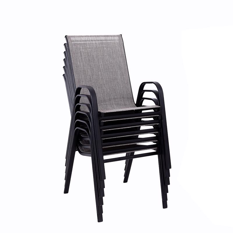 LIVING ACCENTS Living Accents Gray Steel Frame Sling Dining Chair PETER S HARDWARE CENTER