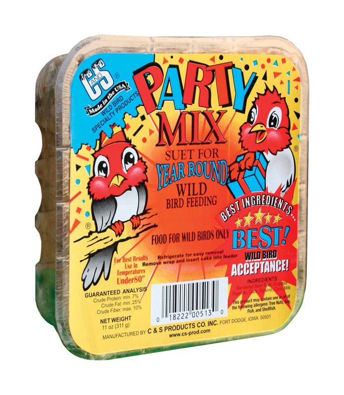 C & S Products C&S Products Party Mix Assorted Species Beef Suet Wild ...