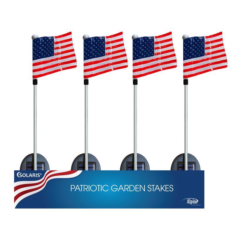 SOLAR USA FLAG LED STAKE LIGHT