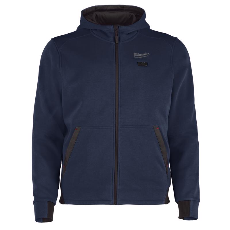 Milwaukee M12 L Long Sleeve Men's Full-Zip Heated Hoodie Blue | Ranch ...