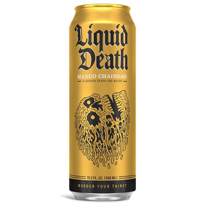 LIQUID DEATH Liquid Death Mango Sparkling Spring Water 19.2 fl. oz. 1 ...