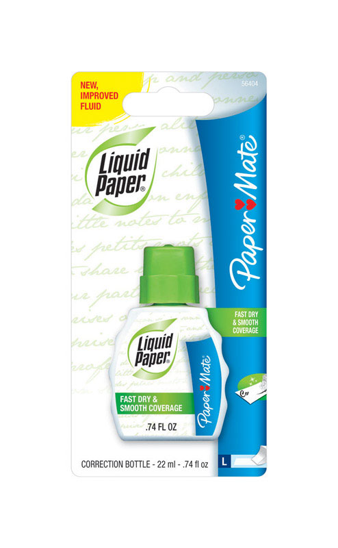 Paper Mate Liquid Paper White Correction Fluid 0.74 fl. oz. 1 pk ...